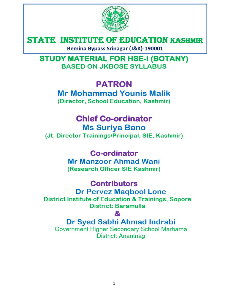 Botany Class 11th | PDF | Taxonomy (Biology) | Biodiversity