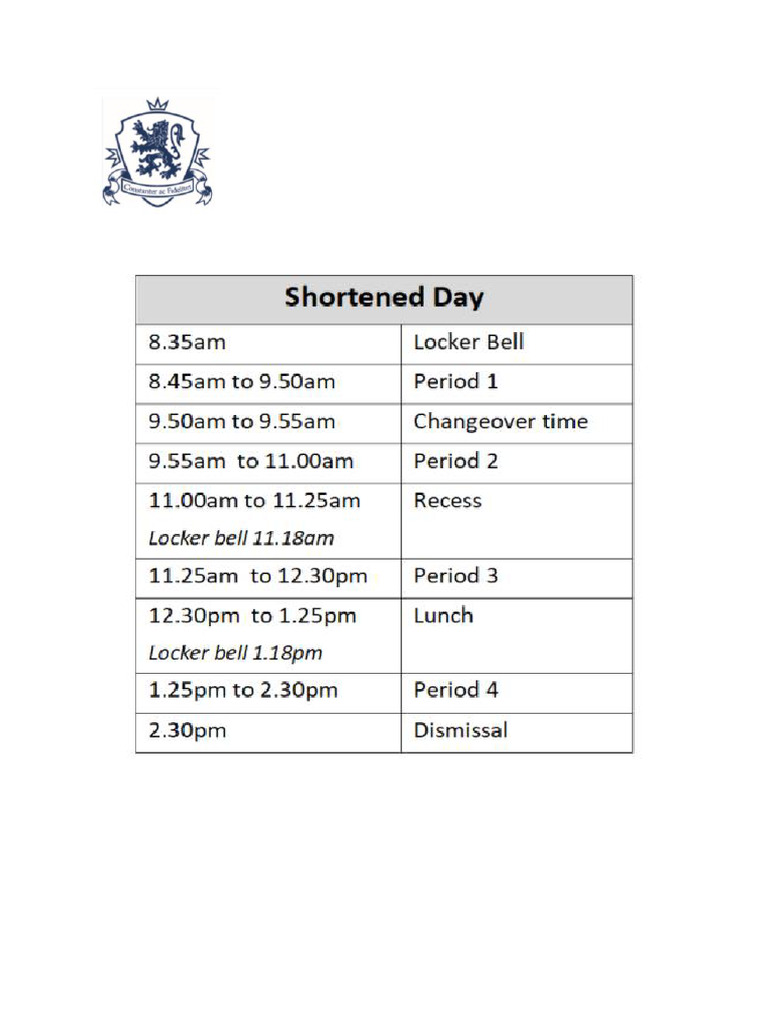 Shortened_Day | PDF