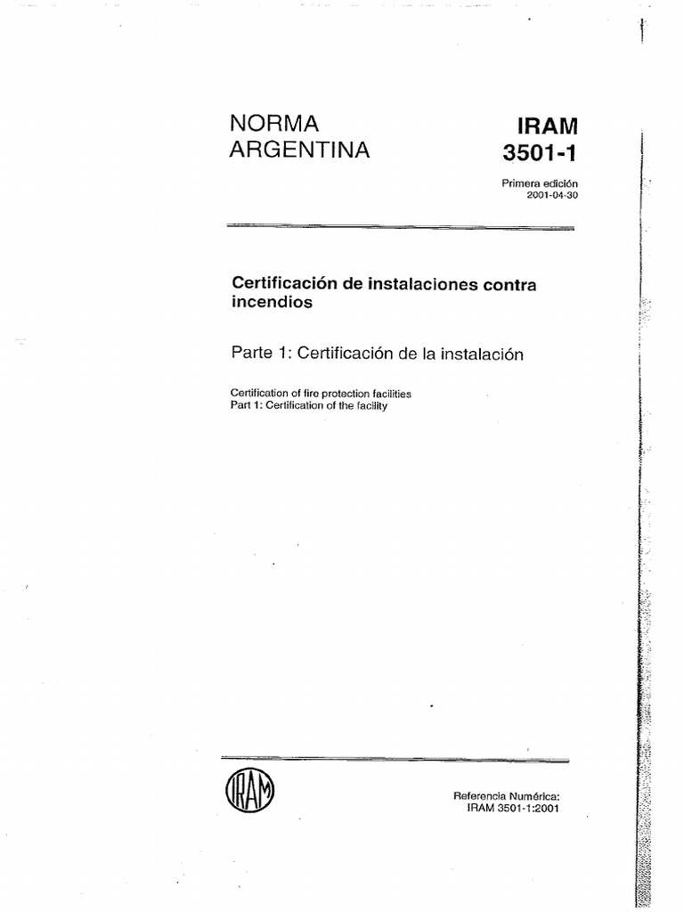 Iram 3501-1 | PDF