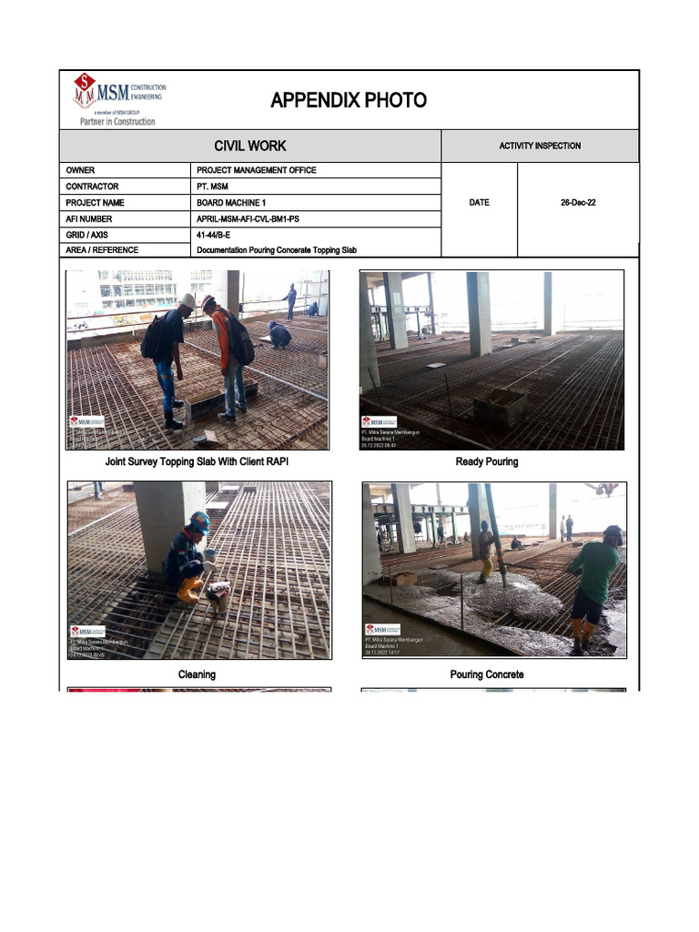 APPENDIX Topping Slab 26 Desember 2022 41-44 B-E | PDF | Structural ...