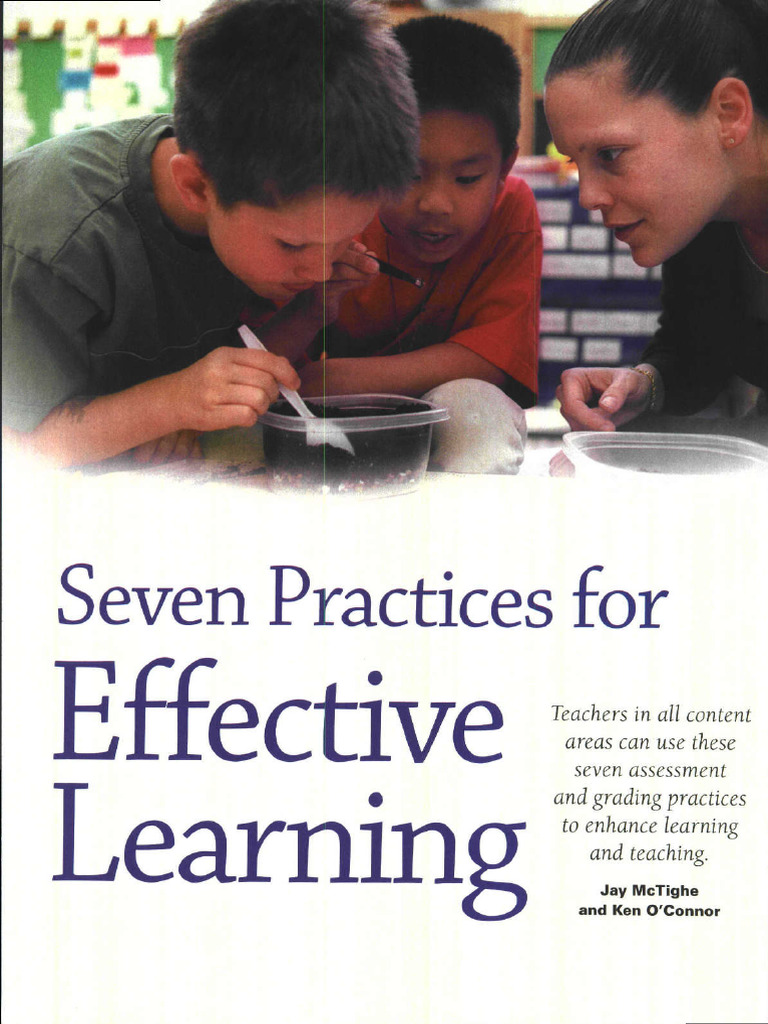 7 Practices For Effective Learning McTighe 2005 | PDF | Educational Assessment | Rubric (Academic)