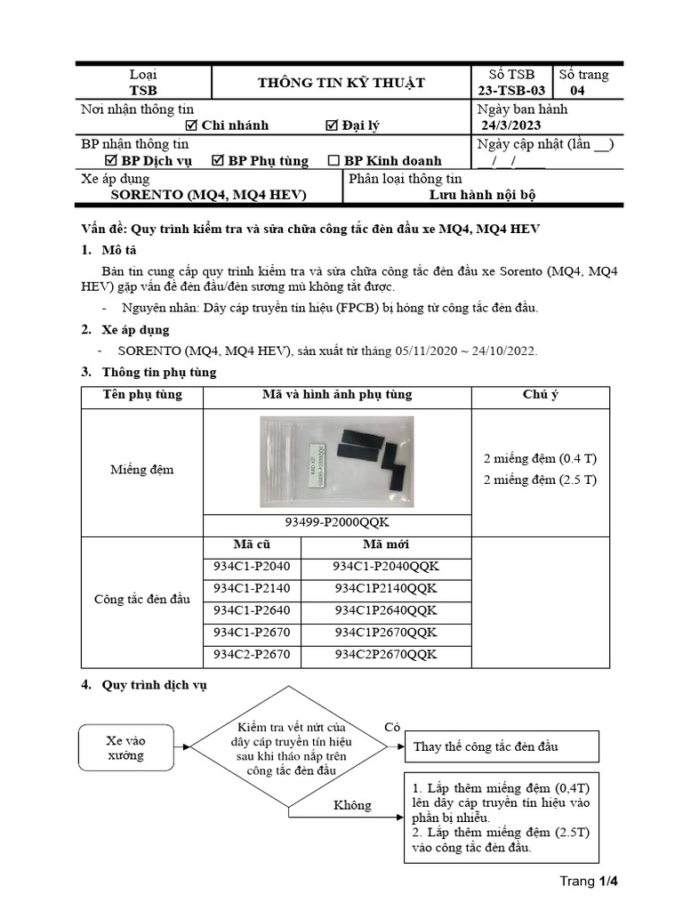 23-TSB-03 (MQ4, Mq4-Hev) QT KT BD Den Pha Cot | PDF