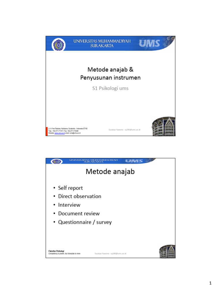 Penyusunan Instrumen Anajab Psikologi | PDF