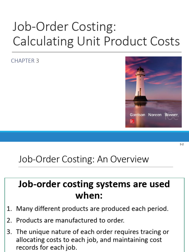 Job-Order Costing: Unit Cost Calculation | PDF | Business | Business ...