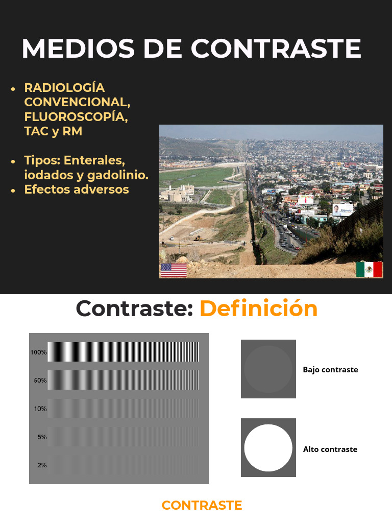 Medios de contraste | PDF | Especialidades Medicas | Medicina CLINICA