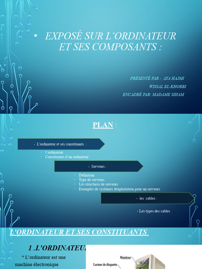 Présentation de Computer | PDF | Serveur (Informatique) | USB