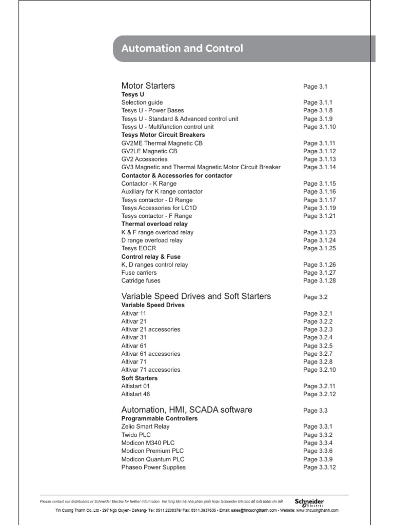 Schneider Automation&Control | PDF | Programmable Logic Controller | Relay