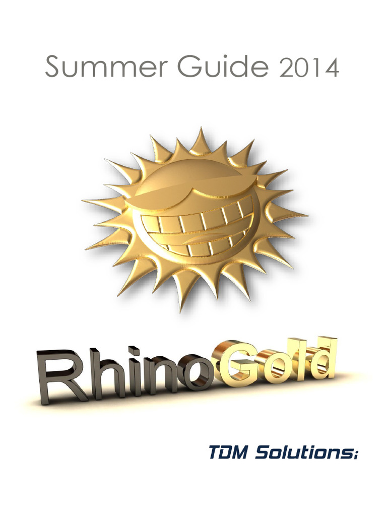 RhinoGold 4.0 - Summer Guide 2014 - ES | PDF | Curva