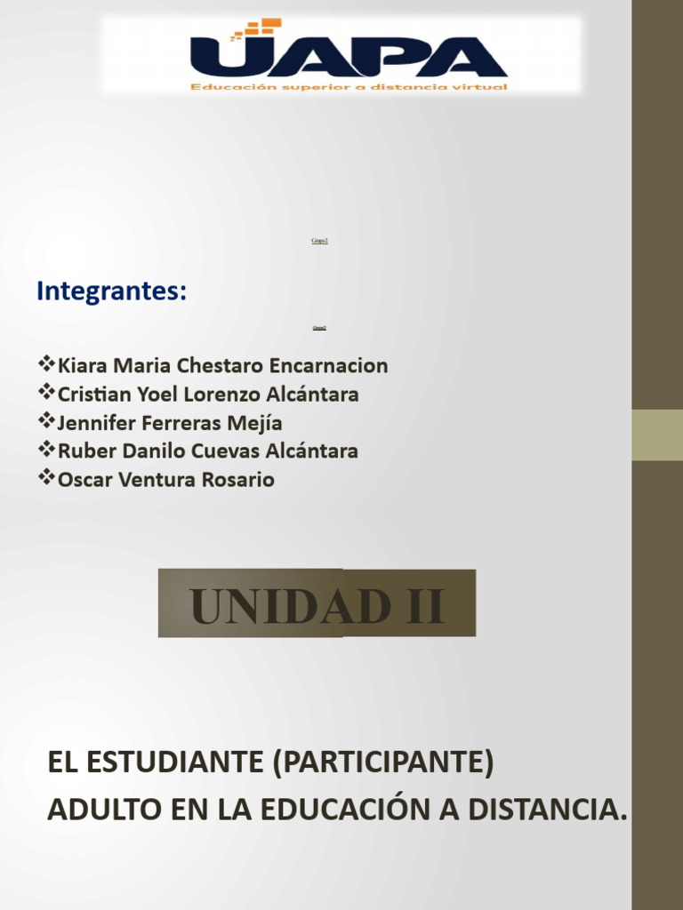Exposicion Ed A Distancia | PDF | Aprendizaje | Adultos