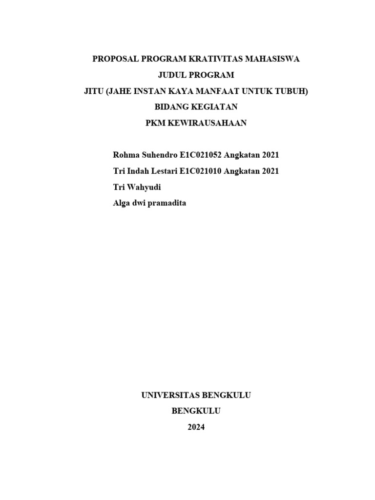 Minuman Jahe Instan Sehat dan Praktis | PDF | Kesehatan Holistik