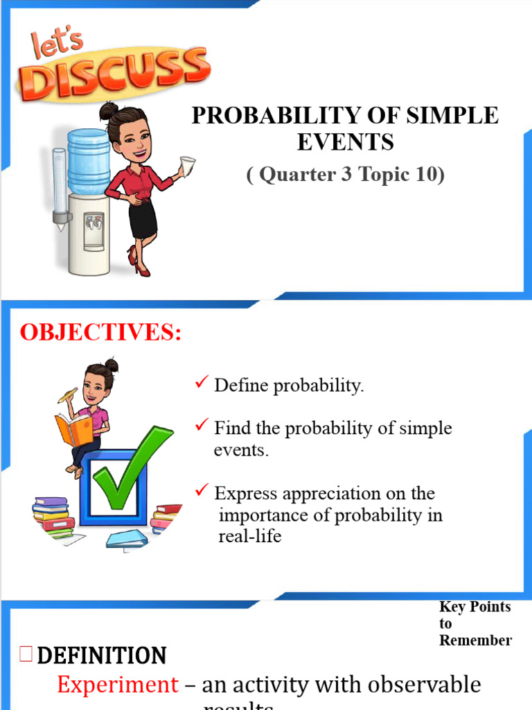Probability of Simple Events 1 | PDF