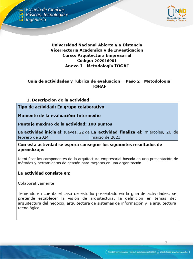 Metodología TOGAF para Arquitectura Empresarial | PDF | Marketing ...
