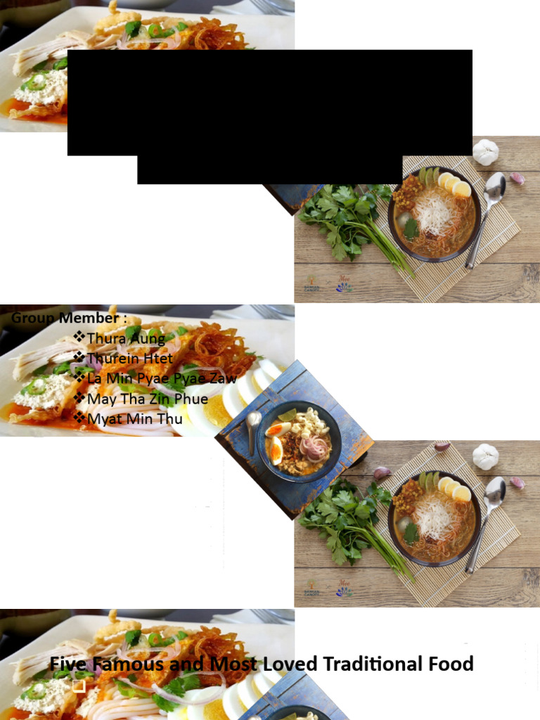 Myanmar's Beloved Traditional Foods | PDF | Foods | Cuisine