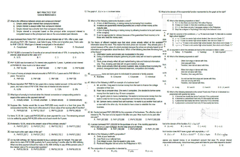 Genmath Review | PDF