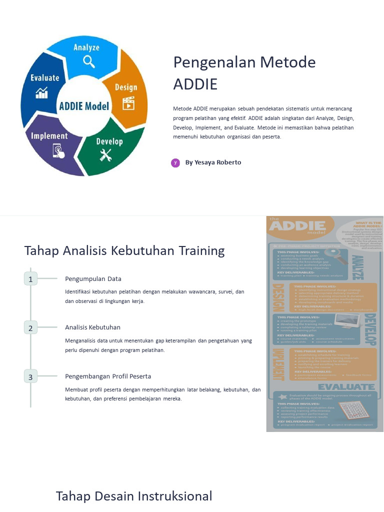 Pengenalan Metode ADDIE 1706407168 | PDF