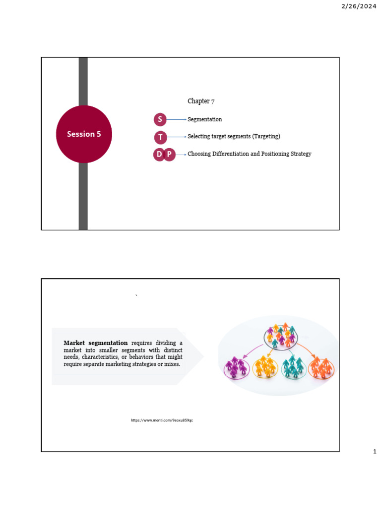 Chap 7 Sum Pdf Market Segmentation Brand