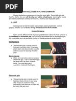 Badminton Hand Signals | PDF | Referee | Sports