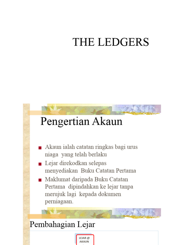 The Ledgers | PDF