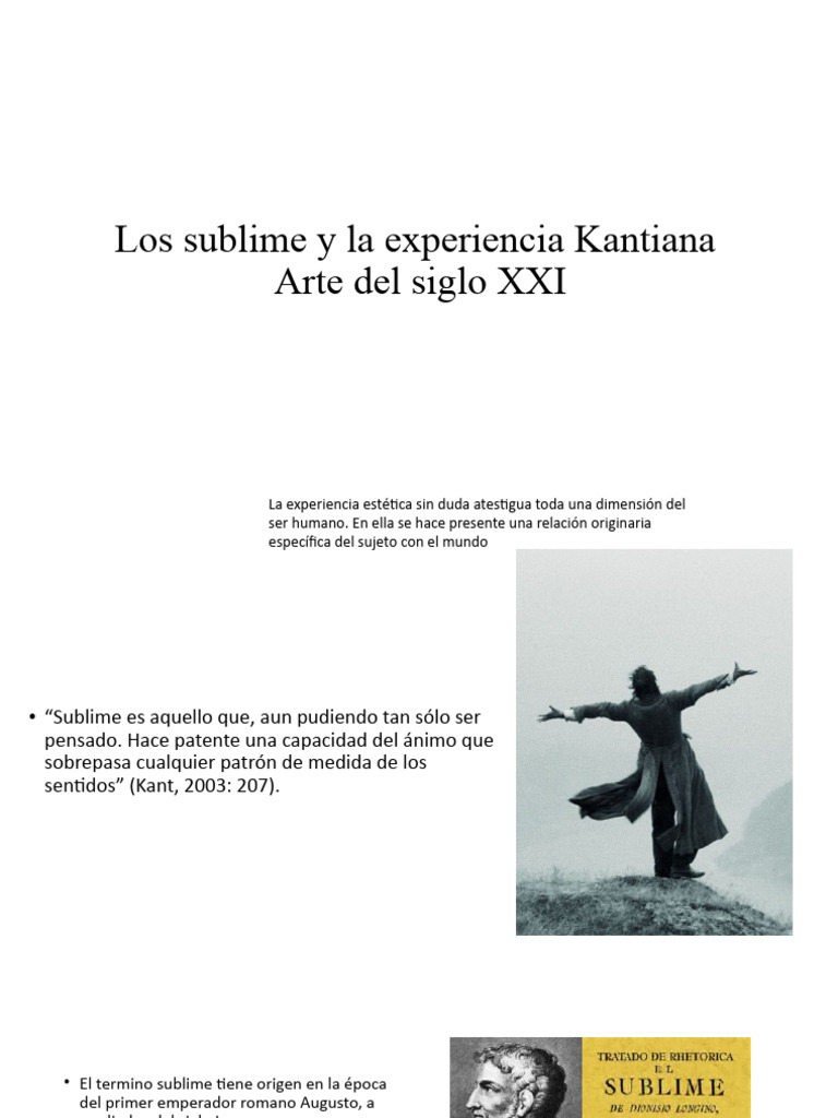 La experiencia sublime en Kant | PDF | Immanuel Kant | Pensamiento