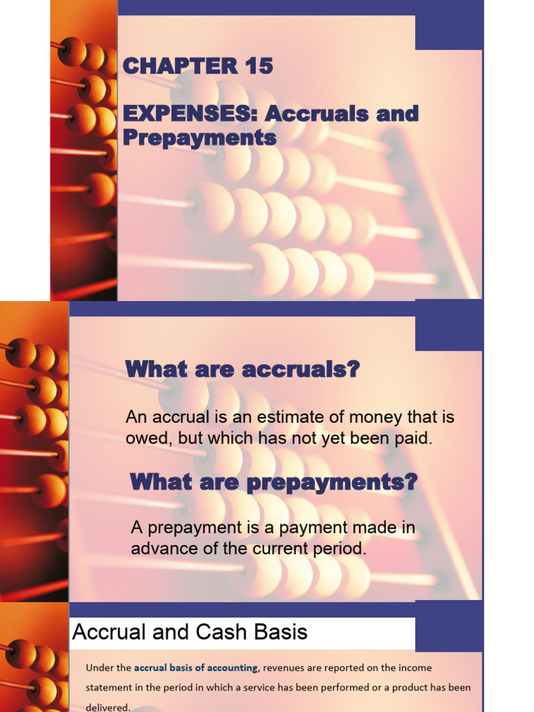 Accruals and Prepayments Explained | PDF | Debits And Credits | Deferral