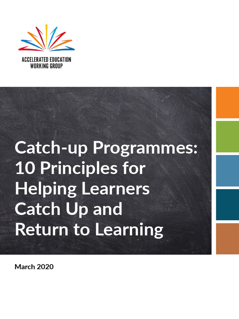 AEWG Catch-Up Programmes - 10 Principles - Screen | PDF