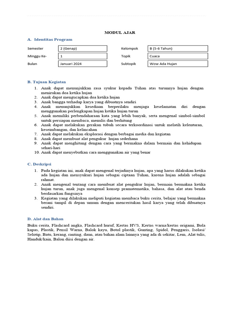 MODUL AJAR PPM BU NUR - Compressed | PDF