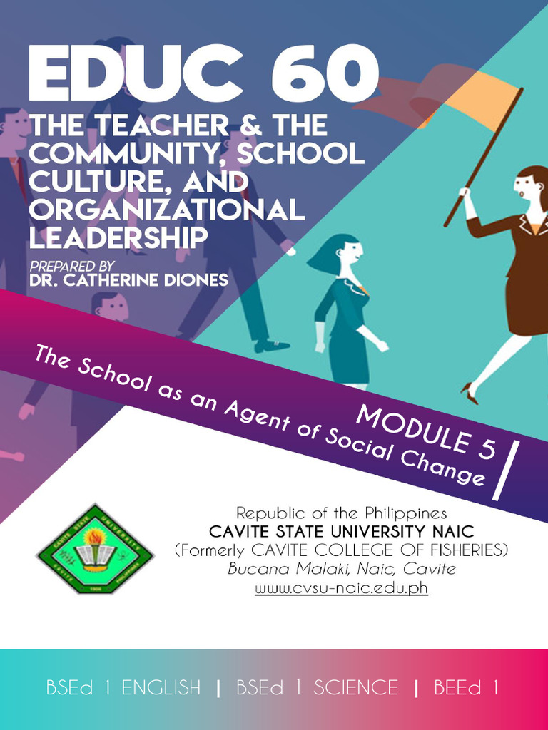 EDUC 60 Module 5 The School As An Agent of Change M.Miles | PDF ...