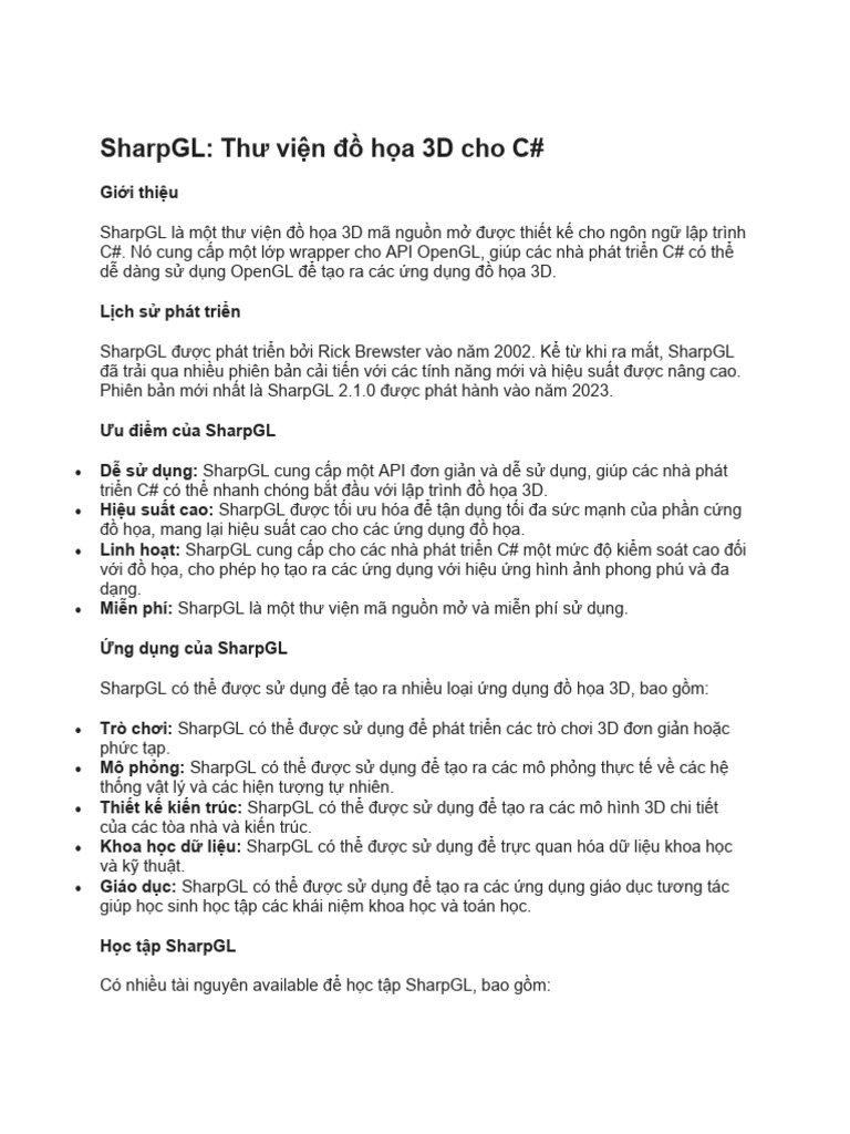 SharpGL | PDF