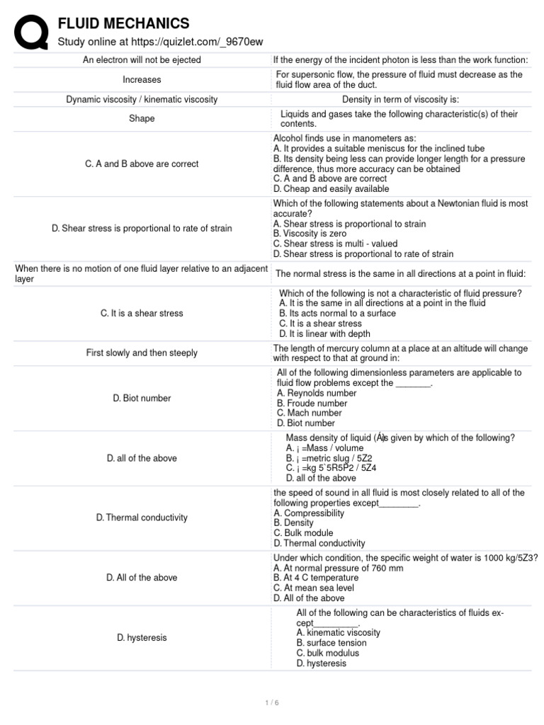 Fluid Mechanics | Download Free PDF | Fluid Dynamics | Pressure