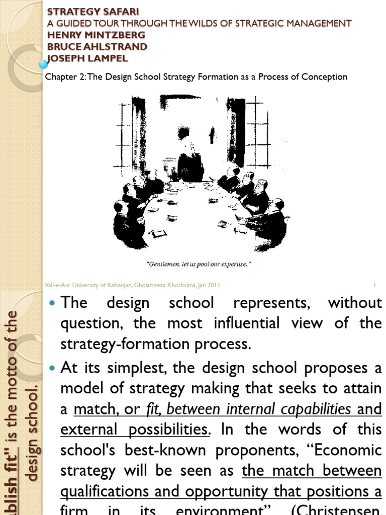 Chapter 2 The Design School Strategy For | PDF | Demand | Knowledge