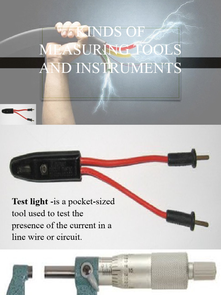 Essential Electrical Measuring Tools | PDF | Wire | Electrical Conductor