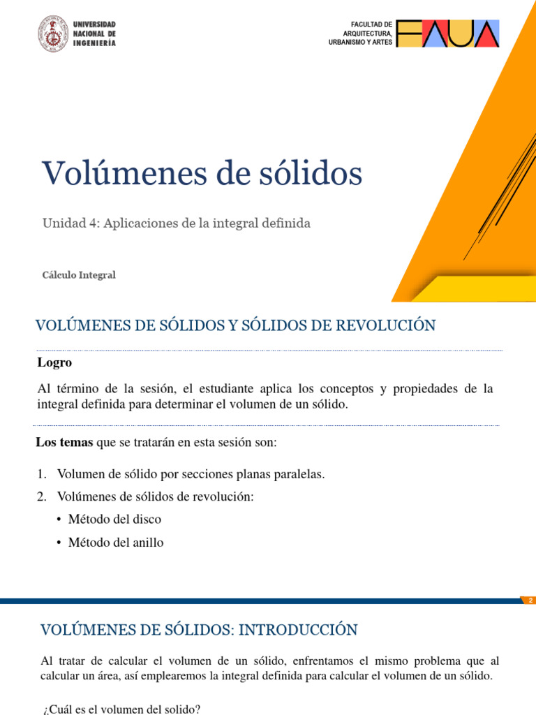 Volúmenes de Sólidos (Parte 2) | PDF | Integral | Sistema de ...