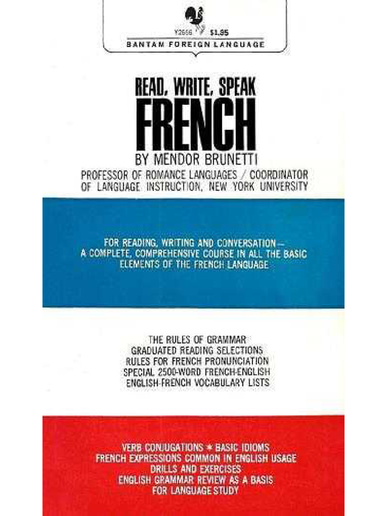 Read, Write, Speak French | PDF