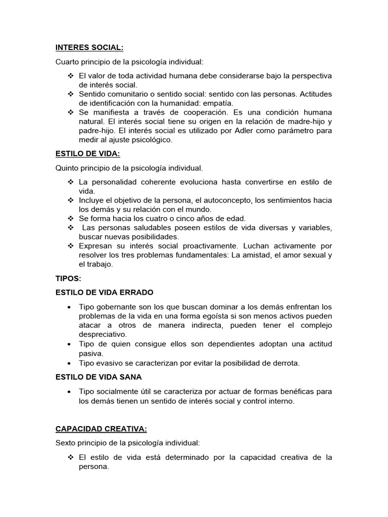 Interes Social | PDF | Sicología | Ciencias del comportamiento