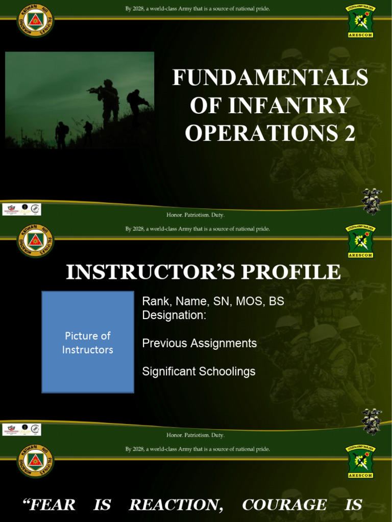 Infantry Operations Fundamentals Guide | PDF | Platoon | Military Science