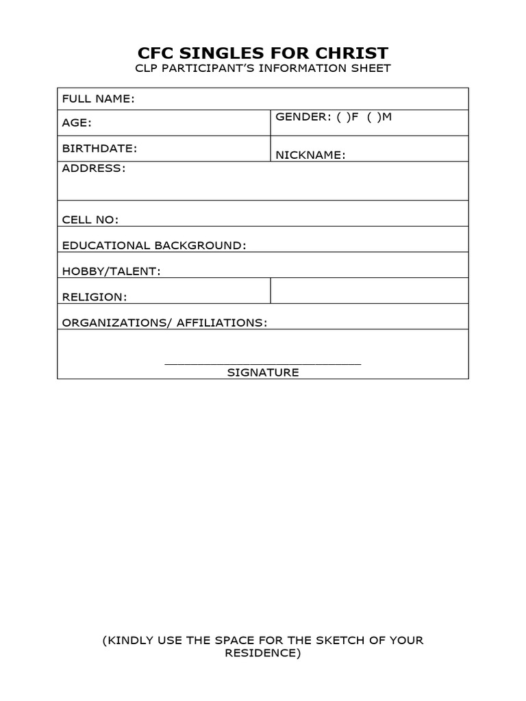 CLP Participant's Information Sheet | PDF