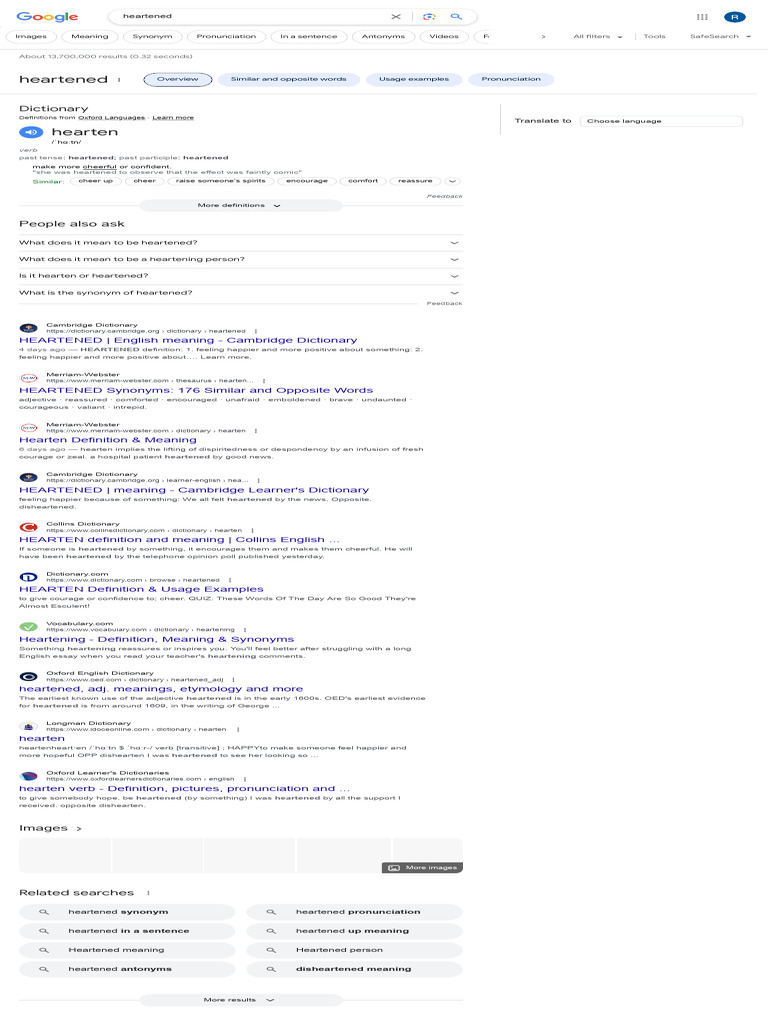 Heartened - Google Search | PDF | Dictionary | Linguistics