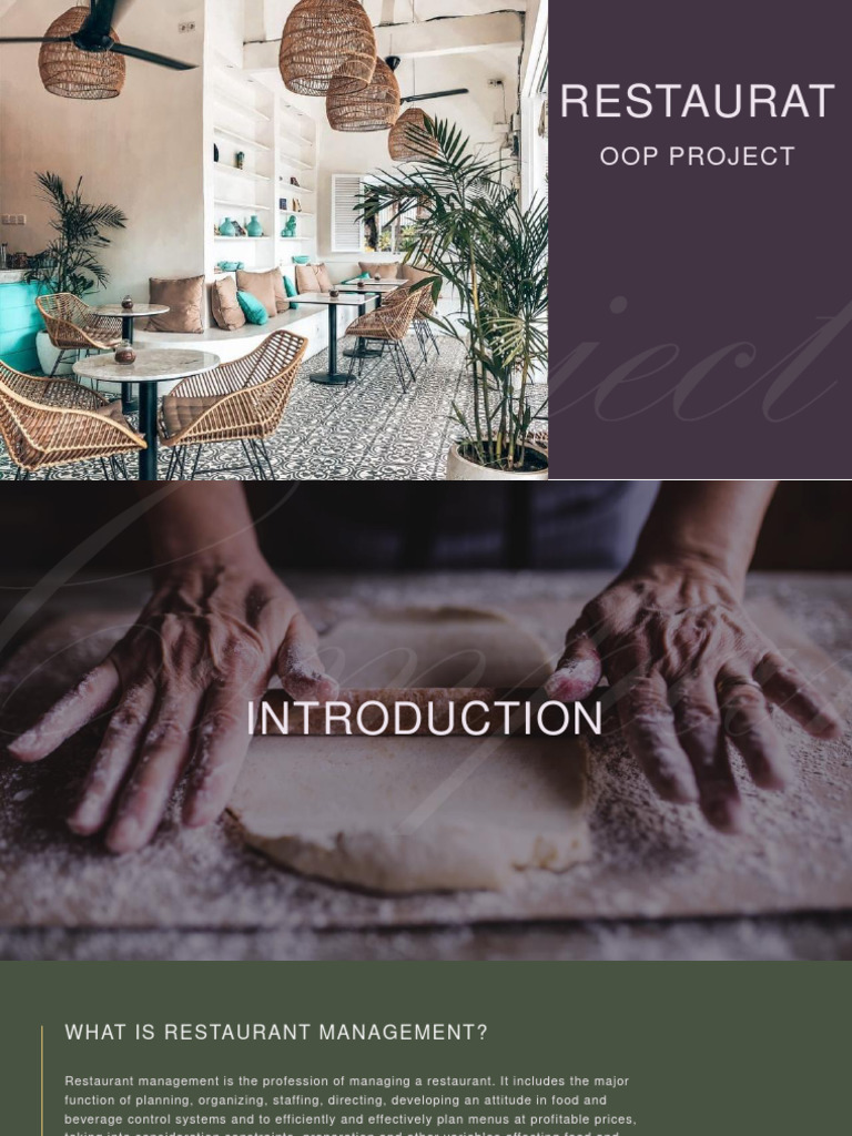 Restaurant | PDF | Restaurants | Graphical User Interfaces