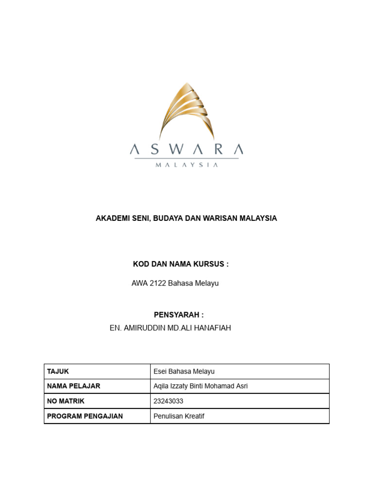 ASWARA Mendaulatkan Bahasa Melayu | PDF | Kajian Bahasa Asing | Seni