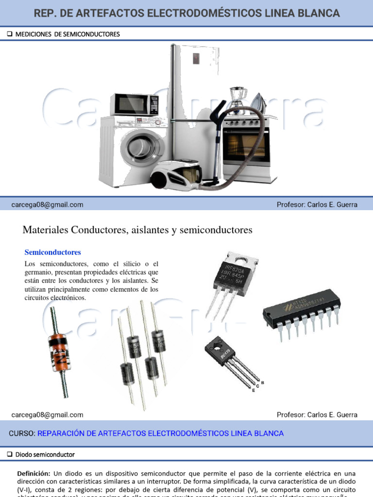 Pruebas de Semiconductores | PDF | Diodo | Semiconductores