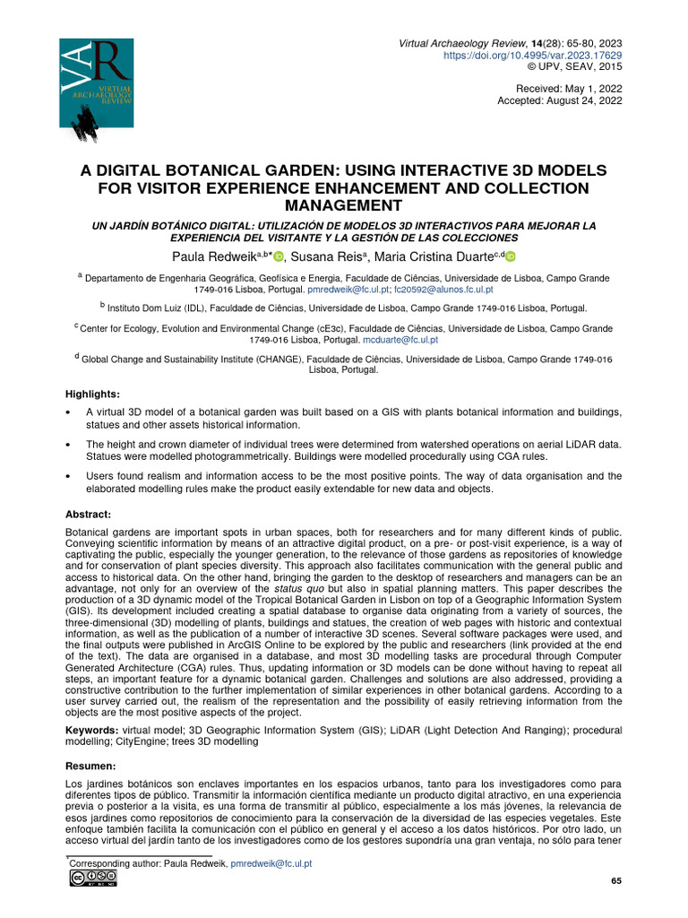 RedweikReisDuarte - A Digital Botanical Garden Using Interactive 3D ...