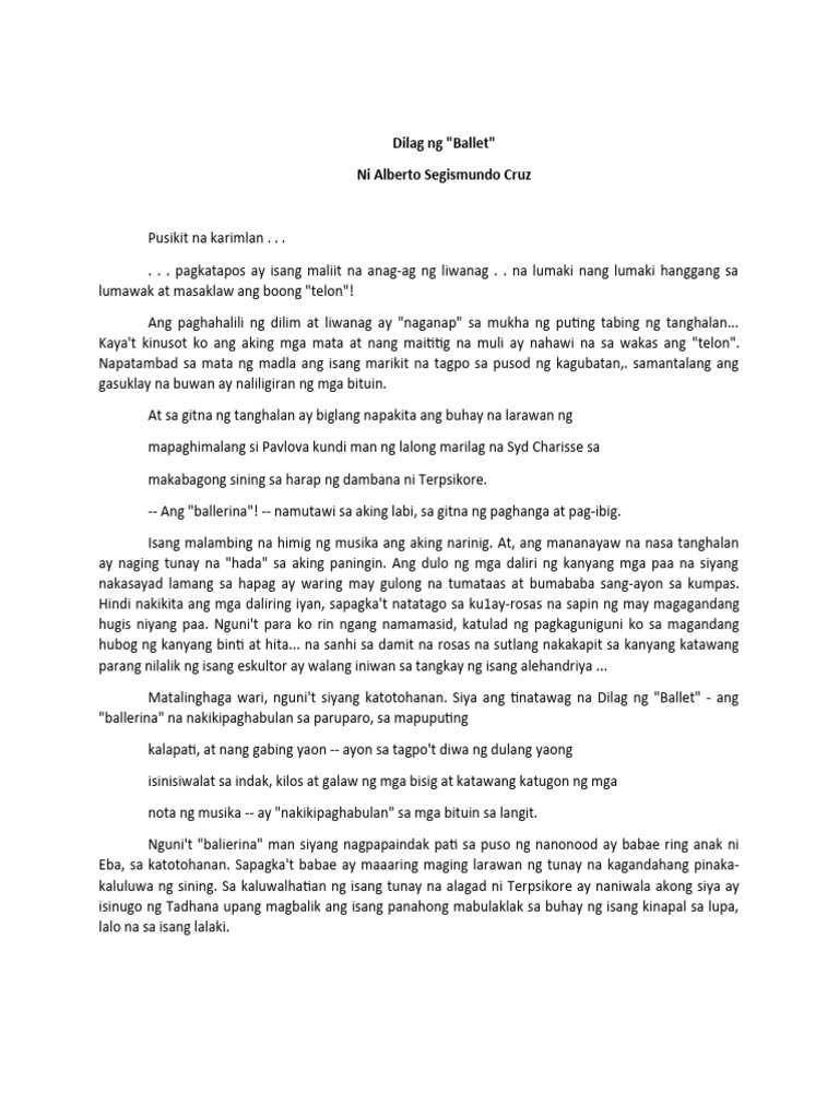 4 Maikling Kwento | PDF