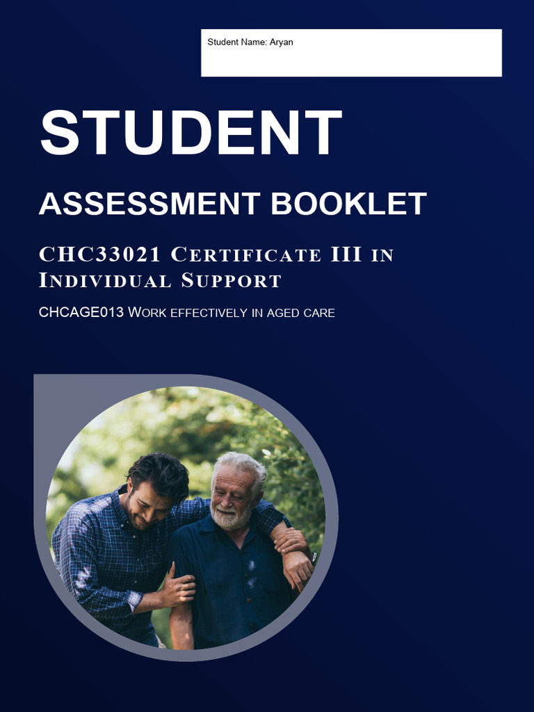 CHCAGE013 Student Assessment Booklet V1.1.v1.0 | Download Free PDF ...