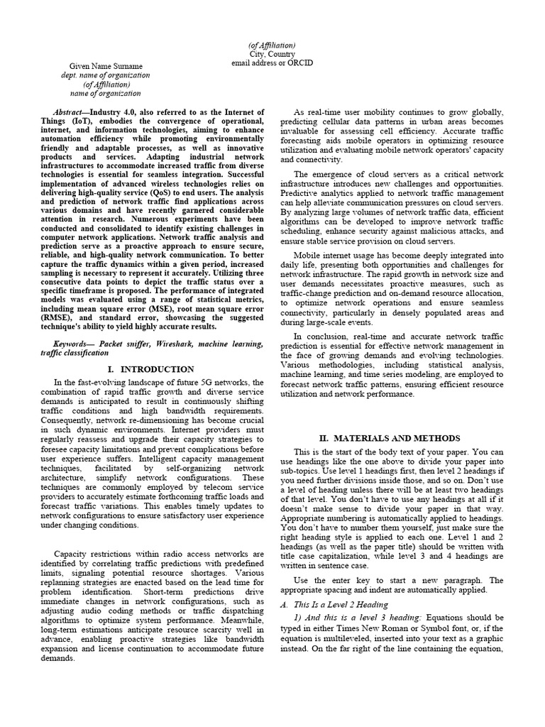 IEEE Paper | PDF | Computer Network | Cloud Computing