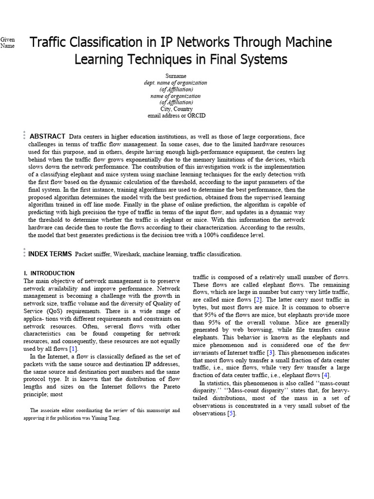 Base Paper Networks | PDF | Computer Network | Machine Learning