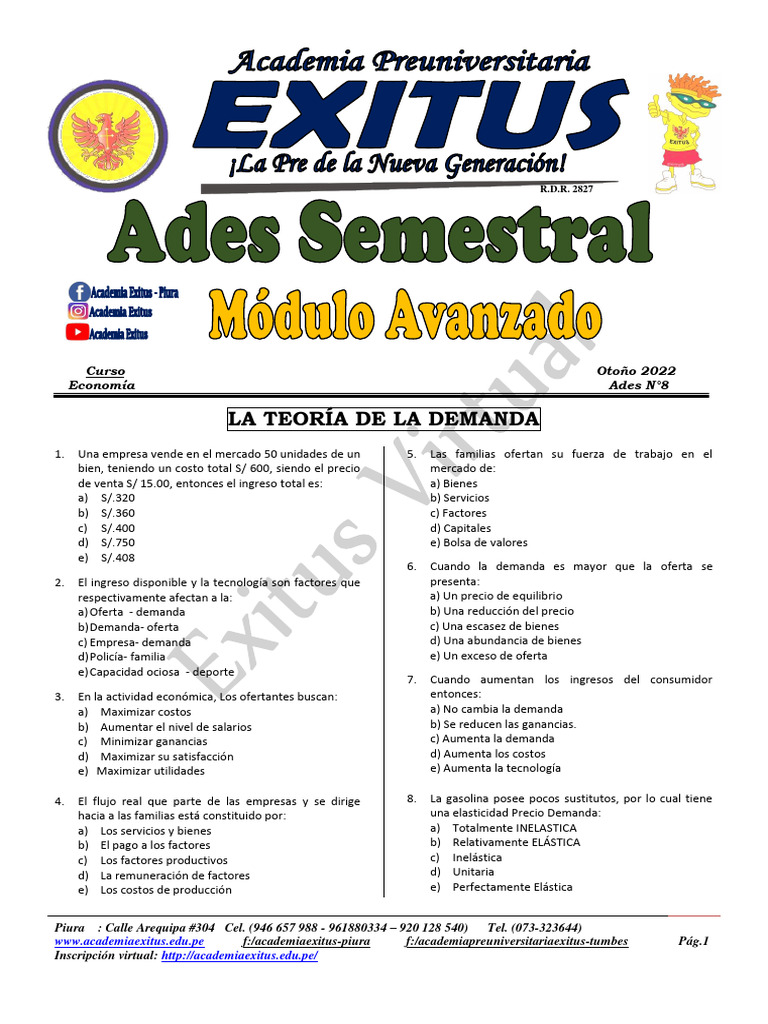 Ot22 Ades Semes Econ8 | PDF | Business