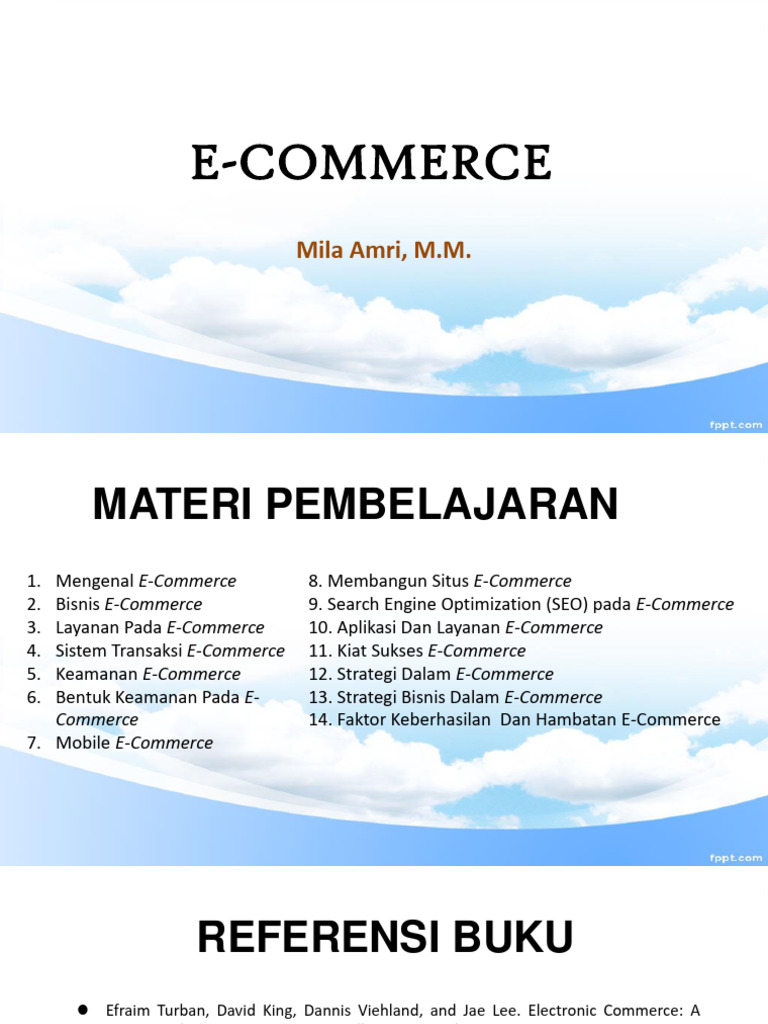 Materi 1-Mengenal E-Commerce | PDF