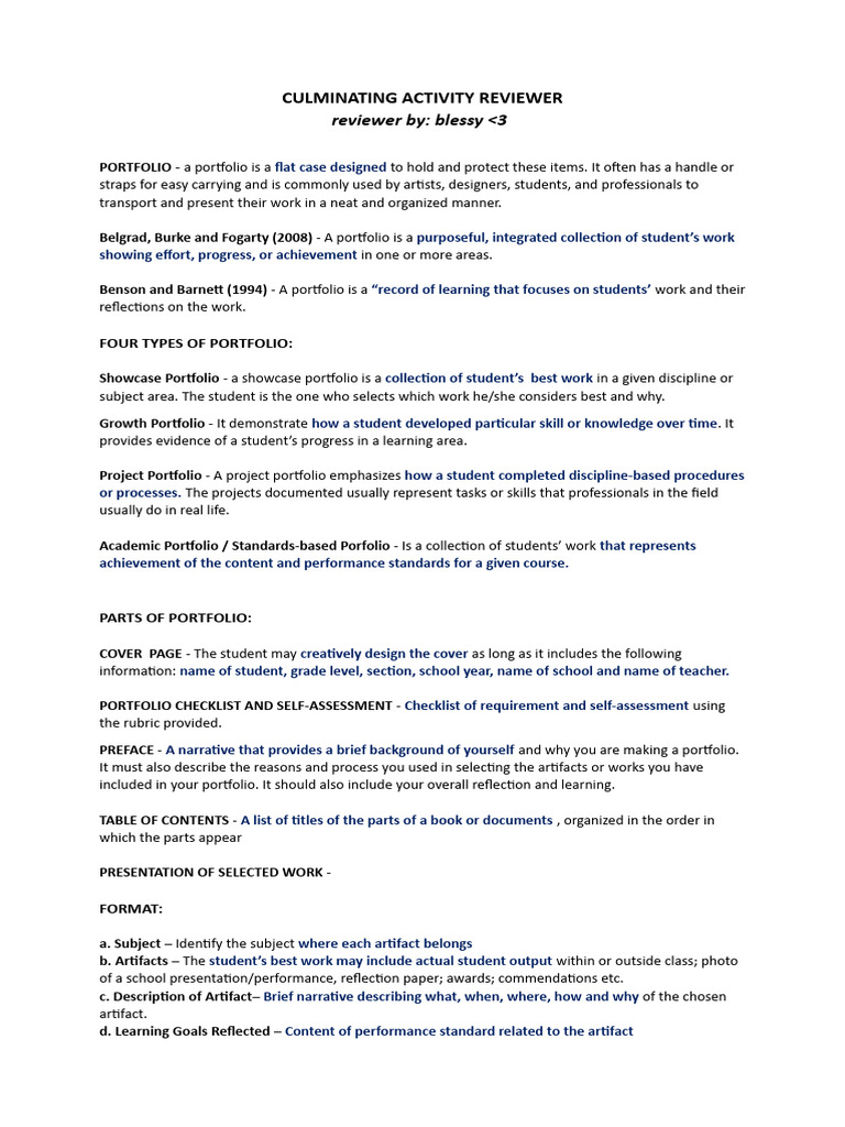 Grade 12 Culminating Activity Guide | PDF