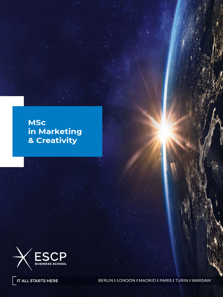 MSC Marketing and Creativity ESCP Business School | PDF | Creativity | Master Of Business ...