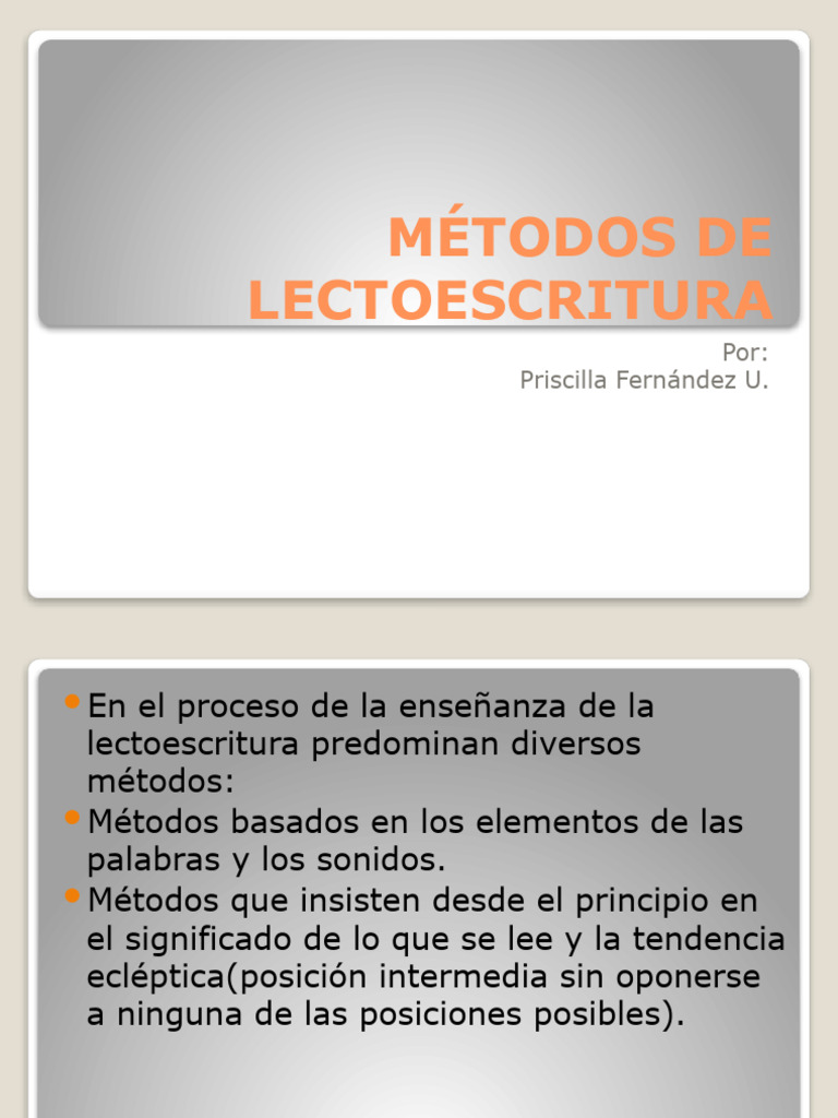 Metodos-De-Lectoescritura-2 3732 0 | PDF